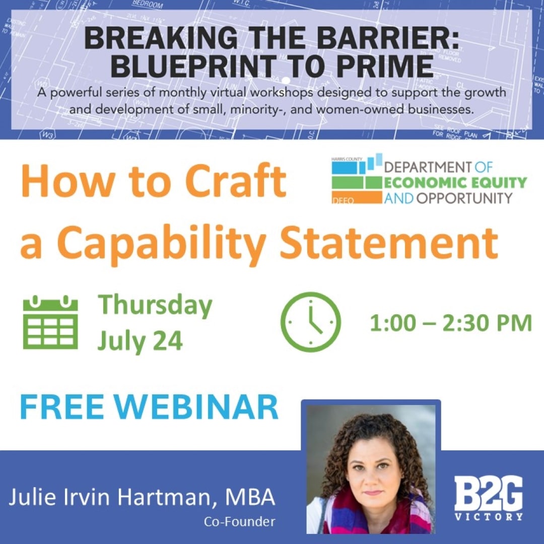 How to Craft a Capability Statement Harris County & B2G Victory